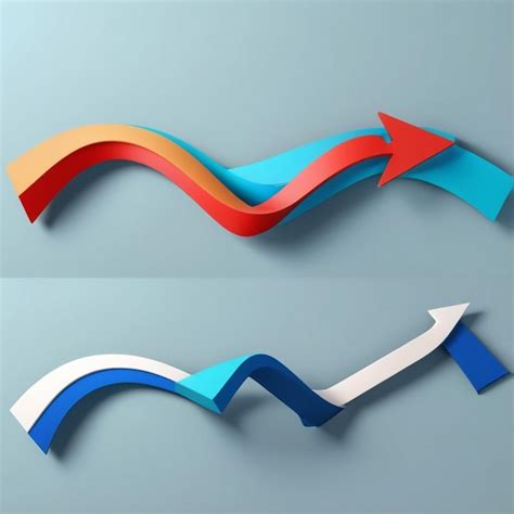 Curvy Arrow Set Premium AI Generated Image