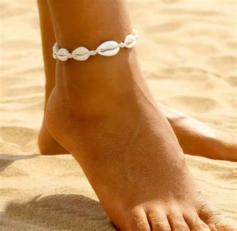 Adjustable Shell Anklet By Mermaid Marys