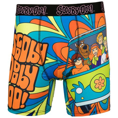 Scooby Doo Everyone Get In The Mystery Machine Boxer Briefs Large 36