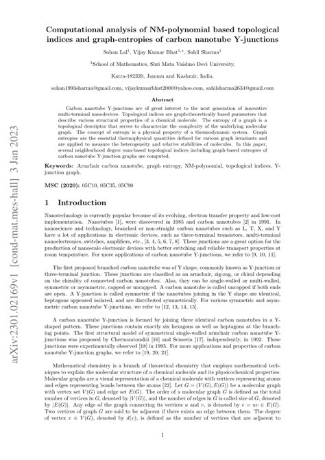 Pdf Computational Analysis Of Nm Polynomial Based Topological Indices