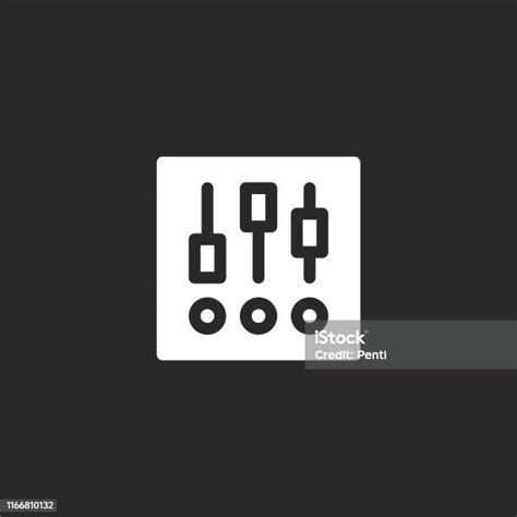 전자 아이콘을 참조하십시오 웹 사이트 디자인 및 모바일 응용 프로그램 개발을위한 채워진 전자 아이콘 검은 배경에 고립 된 채워진 음악 축제 컬렉션에서 전자 아이콘 0명에