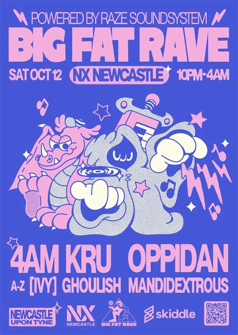 Wizard And Dragon Big Fat Rave Flyer In 2025 Typography Poster Music