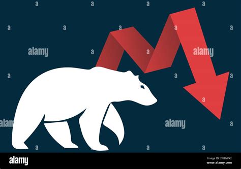 Bear Run Or Bearish Market Trend In Crypto Currency Or Stocks Trade