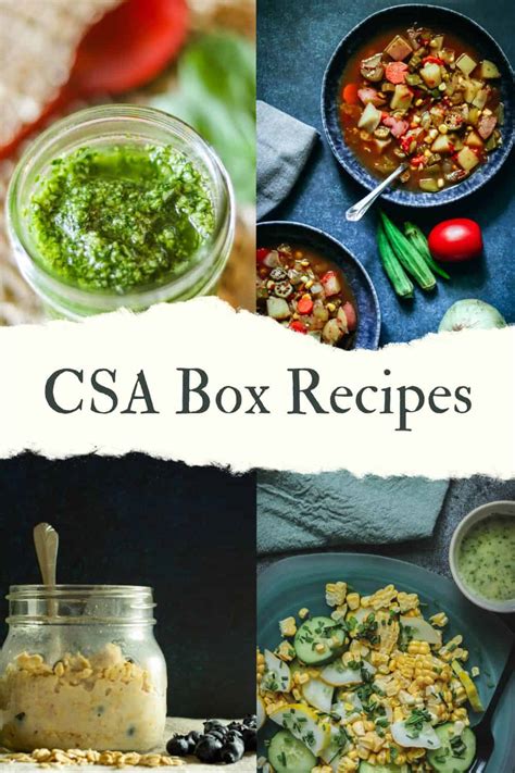 Csa Box Recipes The Copper Table