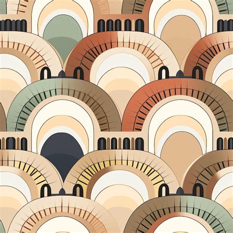 Premium Ai Image Patterns Inspired By Different Types Of Architectural Arches And Domes