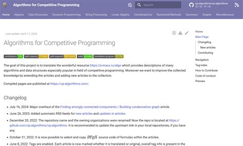 แนะนำเวบ CP Algorithm Practical Algorithms