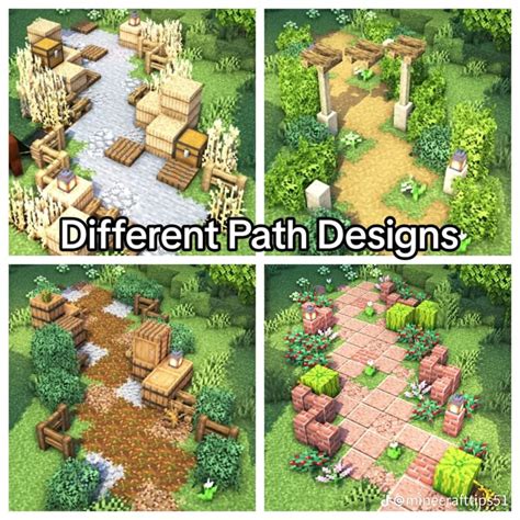 10 Must Know Minecraft Path Designs Tutorial Minecraft Designs Minecraft Brick Path Design