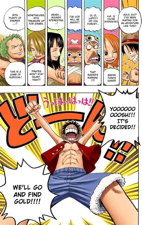Luffy Manga Panel Color One Piece Comic Panel Luffy Chapter 1 One