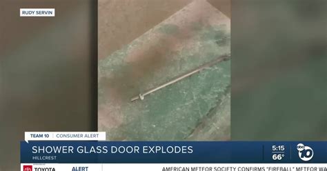 California Homeowner Warns Of Exploding Shower Glass Doors