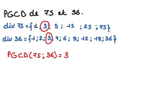 Pgcd Méthode 1 Math Showme Pgcd Méthode 1 Math Showme