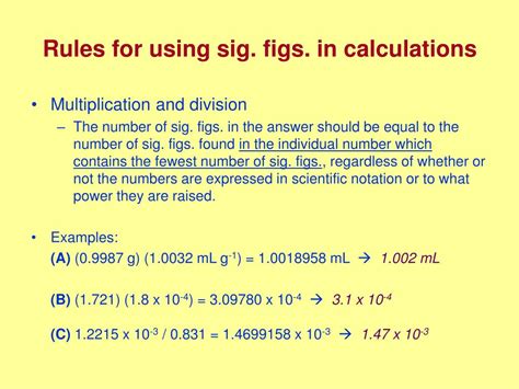 Sig Fig Rules And Examples