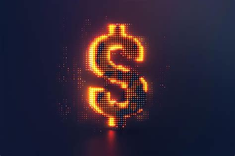 Premium Photo Set Of Lucky Penny 32 Bit Pixel With Dollar Signs And Lucky Symbols Game Asset