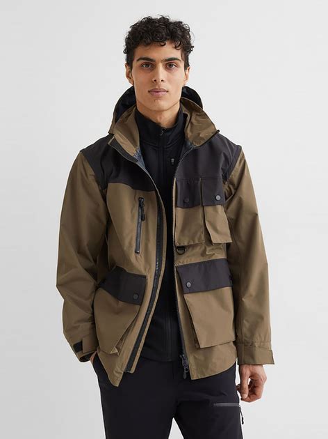 Куртка демисезонная с капюшоном мужская H&M A2909-1025363 XS Бежевая с ...