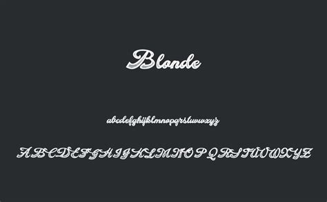 Blonde Free Font