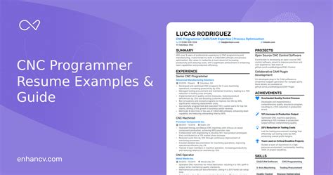 10 CNC Programmer Resume Examples Guide For 2024