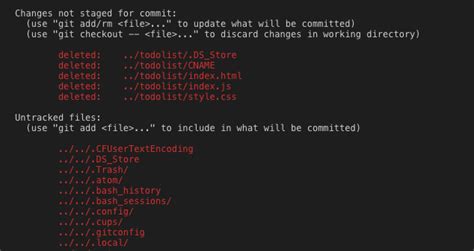 Html Untracked Files On Terminal Stack Overflow