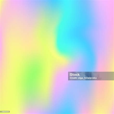무지개 빛깔의 배경입니다 부드러운 이미지입니다 진주빛 그라디언트 홀로그램 그라데이션 네온 메쉬 레트로 기하학 배경 유니콘 종이 옐로우 팝 텍스처입니다 파란색 무지개 빛깔의
