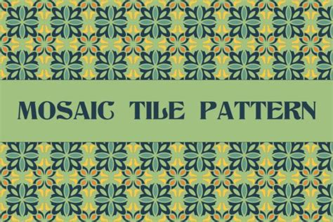 Mosaic Tile Pattern Graphic By Upperline · Creative Fabrica