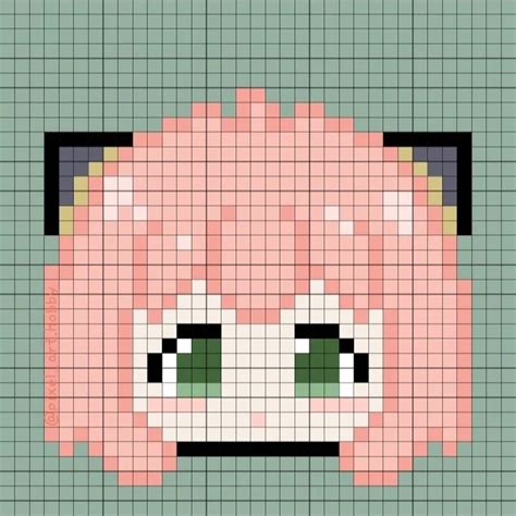 Cute Pixel Art Anime Pixel Cuadricula Doce Bodaswasuasanime Face Pixel