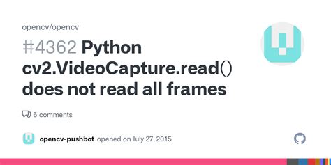 Python Cv Videocapture Read Does Not Read All Frames Issue