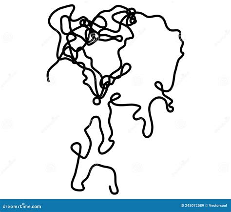 Wavy Waving Billowy Squiggle And Squiggly Line Irregular Random Lines Stock Vector