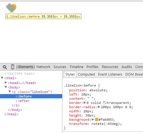 【css】before和after实例——css3画桃心 Anywing 博客园