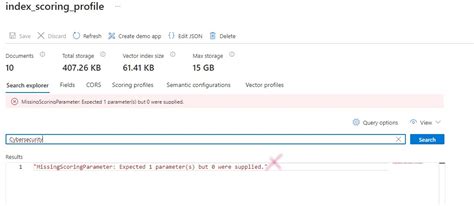 Nlp Score Profiles Azure AI Search NOT WORKING Stack Overflow