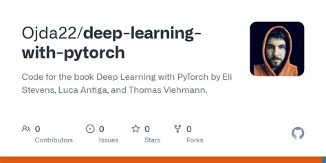 GitHub Ojda Deep Learning With Pytorch Code For The Book Deep Learning With PyTorch By Eli