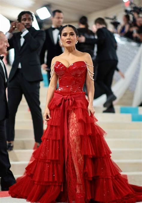 Salma Hayek Met Gala 2023 • Celebmafia