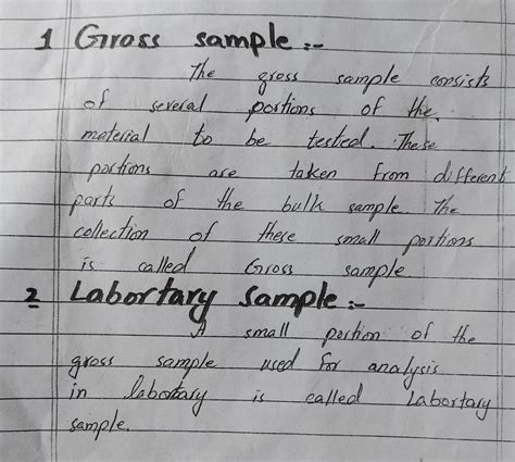 Solved What Is Difference Between Gross Sample And Laboratory Sample