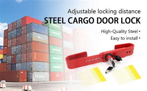 Qzattcaen Steel Cargo Door Lockshipping Container Lock With 2 Tubular