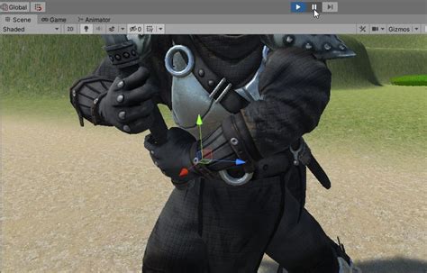 周回遅れのゲーム工房 Unity Ikを利用して両手持ち武器の左手の位置を合わせる