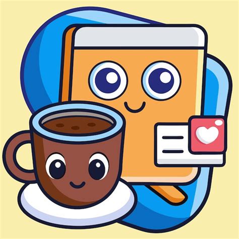 Cute Coffee With Code Illustration Cafe And Restaurant Menu Cafe Logo