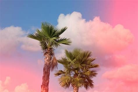 Pink Palm Tree Stock Photos Images And Backgrounds For Free Download