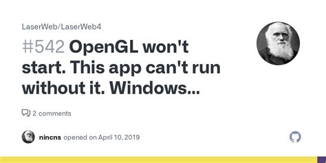 OpenGL Won T Start This App Can T Run Without It Windows Fresh
