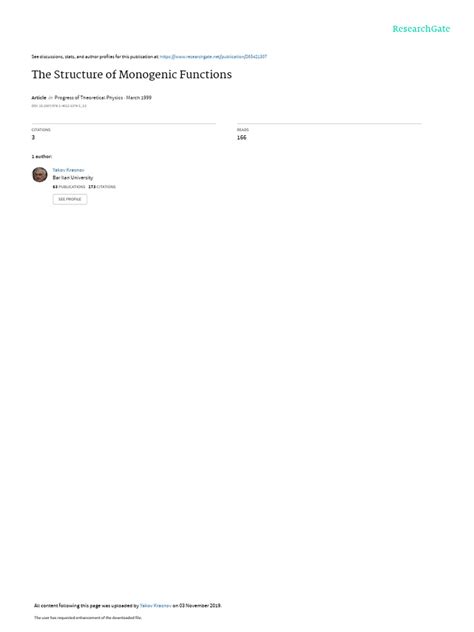 Thestructureofmonogenicfunctions Pdf
