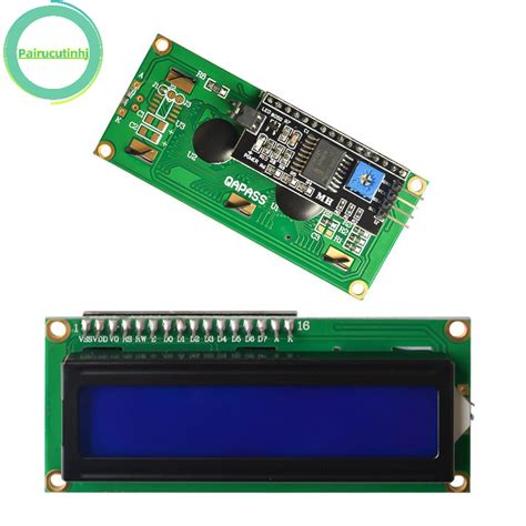 Parcutin 1 Màn Hình Xanh Vàng Xanh 16x2 Nhân Vật Màn Hình Lcd Iic Giao Diện I2c 5v Cho Arduino