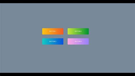 Design A Stunning 3d Gradient Button Html Css Tutorial Youtube