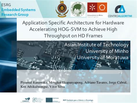 Pdf Application Specific Architecture For Hardware Accelerating Hog Svm To Achieve High