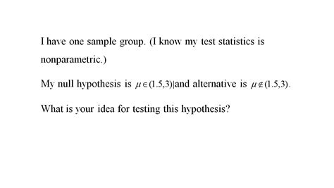 Specific Hypothesis Cross Validated