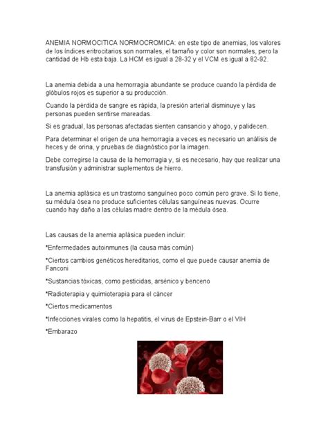 Anemia Normocitica Pdf