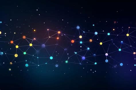 Gradient Network Connection Background Premium Ai Generated Image
