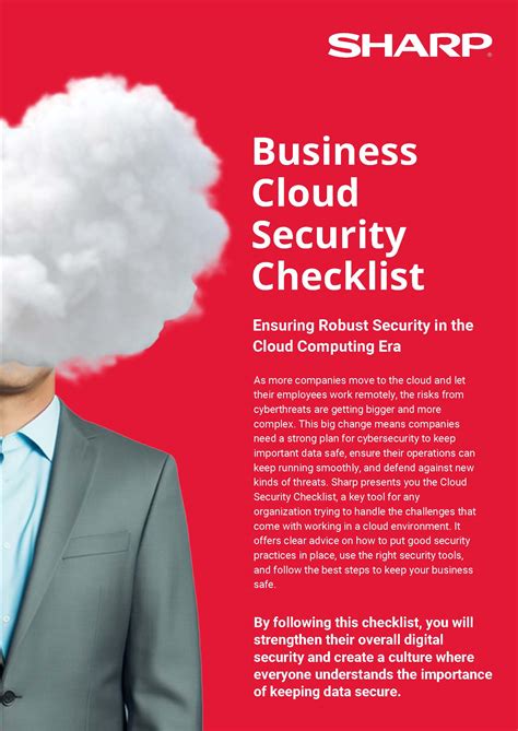 cloud security checklist guides sharp for business