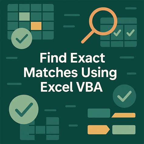 How To Find Exact Matches Using Excel Vba 6 Examples Excel Insider