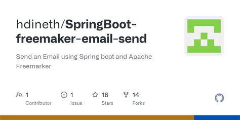Github Hdinethspringboot Freemaker Email Send Send An Email Using Spring Boot And Apache