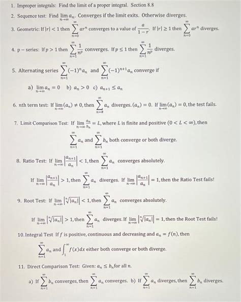 solved given an 2n 7 −1 n 16n determine the convergence or