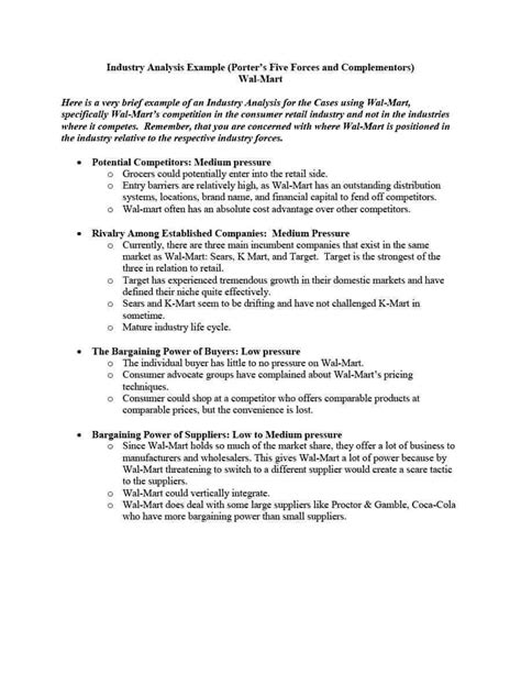 What Is Industry Analysis In Business Plan Example Design Talk