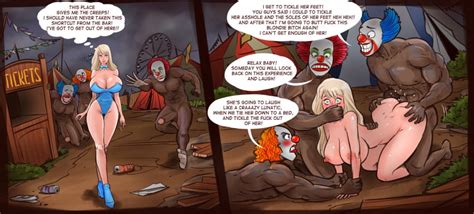 Rule 34 1girls 2d 3boys Big Penis Blonde Hair Breasts Clown Makeup