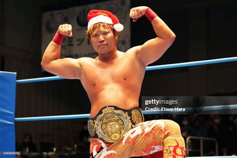Kento Miyahara Poses During The All Japan Pro Wrestling At Korakuen