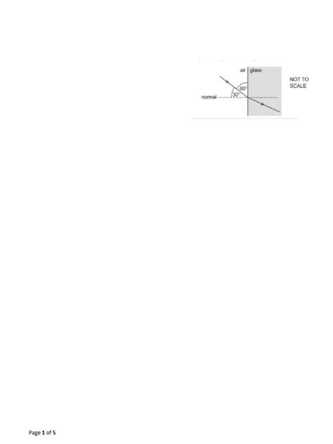 Worksheet Refractive Index Pdf